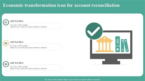 Economic Transformation Icon For Account Reconciliation Ppt Presentation