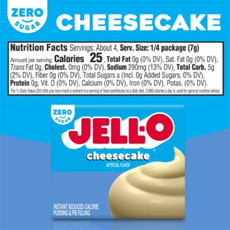 Jell O Zero Sugar Cheesecake Flavor Instant Pudding And Pie Filling Box