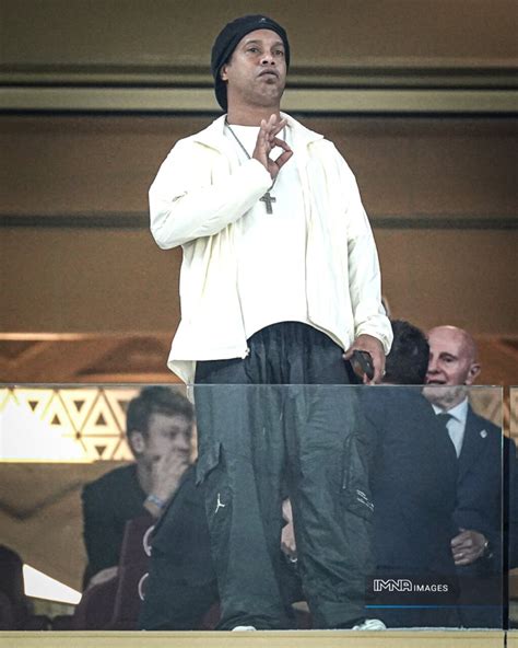 رونالدینیو تماشاگر ویژه دیدار آرژانتین ـــ کرواسی عکس ایمنا