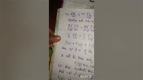 Solution To Partial Diff Eqn Using Separation Of Variables Laplace