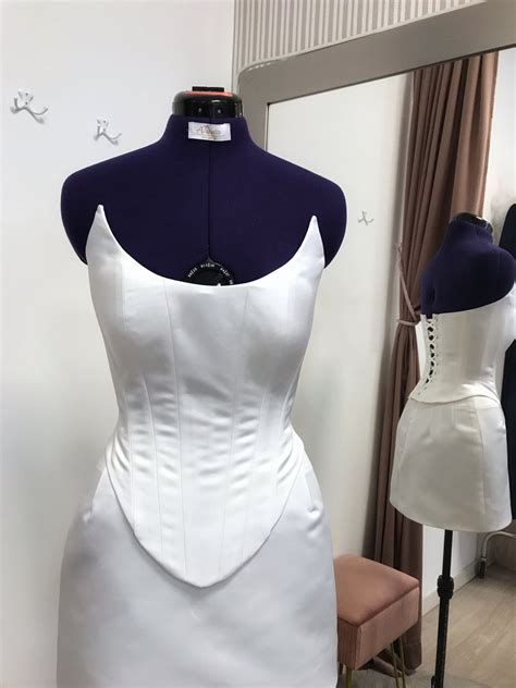 Satin Bridal Corset Wedding Corset Satin Wedding Dress Bridal Gown And