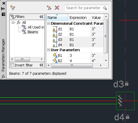 AutoCAD Parametric Constraints