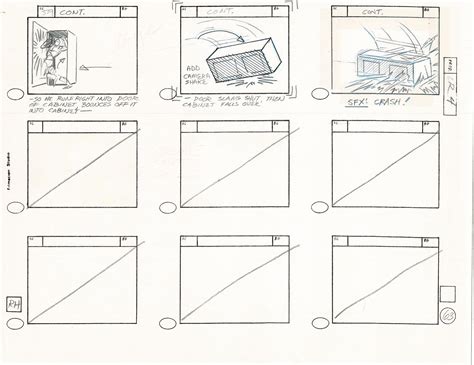 Lone Ranger Western Storyboard Animation Animation Page From Filmation