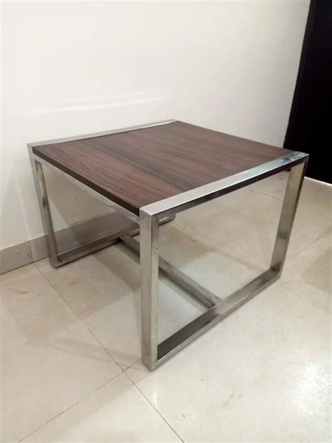 Ss Wooden Top Side Table At Rs 6500 New Delhi Id 2854763712430