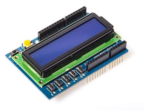 Lcd Shield For Arduino 16x2 Blue Led Backlight