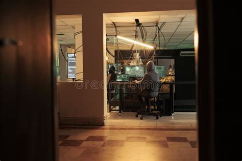 Young Adult Planning Phishing Attack With Trojan Virus Stock Image