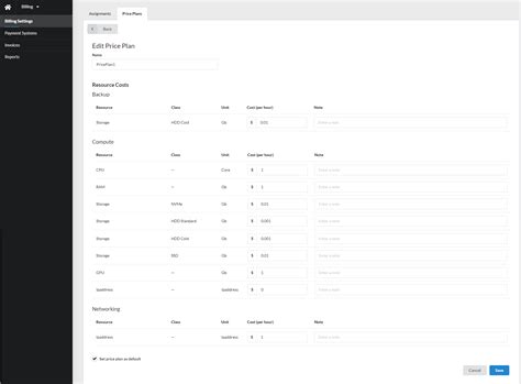 Billing Settings Documentation Scdc