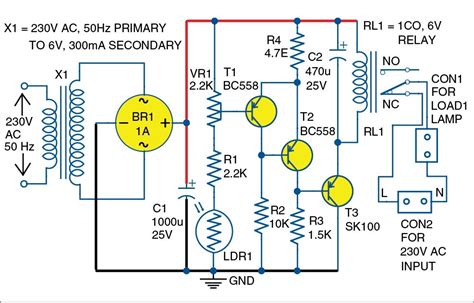 Light Sensitive Switch Circuit Diagram