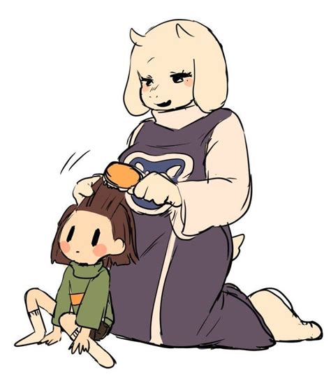 Chara Undertale Undertale Toriel Cute Toriel And Frisk Toriel And