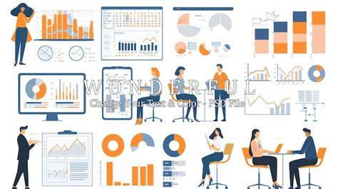 Premium Psd Business Analytics Illustration