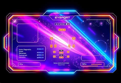 Holographic Cyber Theme Layout Screen For A Technology Or Esports Holographic Cyber Theme Layout Screen For A Technology Or Esports
