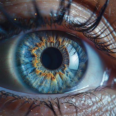 Mesmerizing Depth Effect In Minimal Rainbow Iris Design Premium Ai