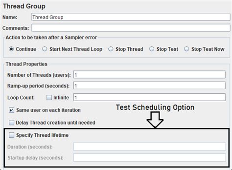 How To Schedule A Test In Jmeter Test Scheduling Option