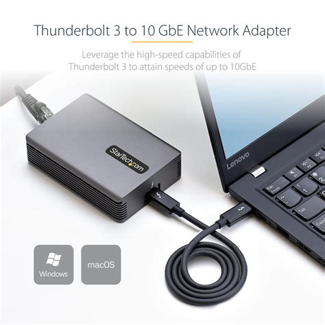 Thunderbolt 3 To Ethernet Adapter Tb3 10gbe Nic Tb3 To Rj45 Network Adapter Taa