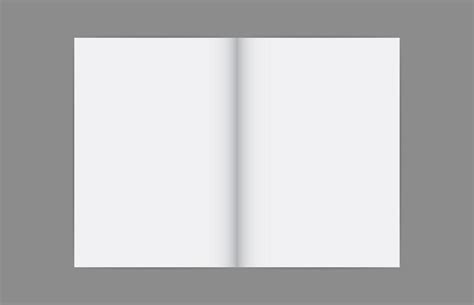 빈 책 또는 잡지 템플릿 모 프리미엄 벡터