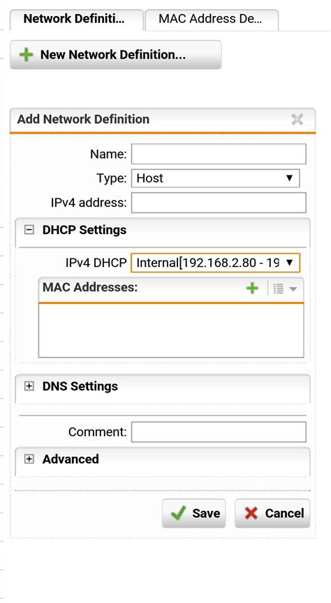 How Do You Pre Create A DHCP Reservation Management Networking Logging And Reporting UTM