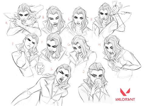 Fade Expression Sheet Cartoon Faces Drawing Esboço De Cabelo