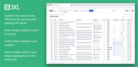 jxl spreadsheet table issue editor for jira version history