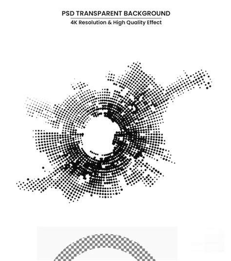 Premium Psd Abstract Dotted Vector Background Halftone Effect