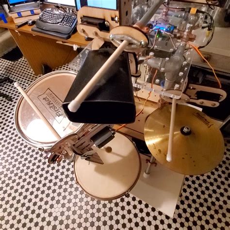 Pi Powered Musical Robot With Cowbell Rraspberrypi