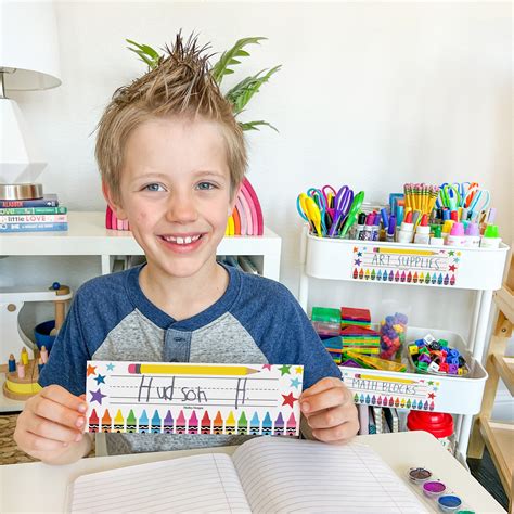 Classroom Labels Set Of 25 Colorful And Durable Name Tags For Teachers