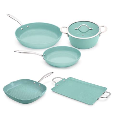 Batería De 6 Piezas Jade Cook Con Grill Y Comal Xl Walmart En Línea