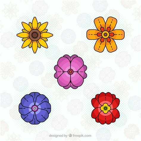 Bitmap Flower Vectors And Illustrations For Free Download Freepik