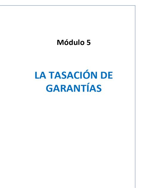 Módulo 5 Pdf Hipotecas Valoración Finanzas