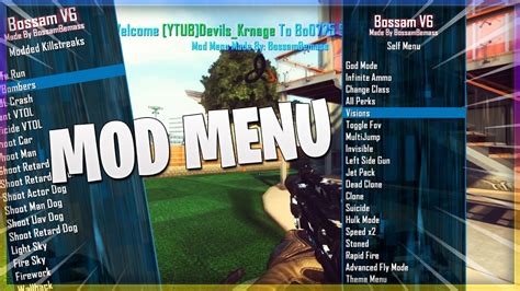 BO MOD MENU PC PS JAILBREAK XBOX JTAG YouTube