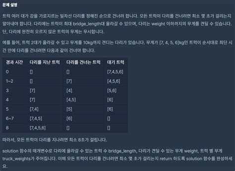 Til 39일차 다리를 지나는 트럭 Kotlin
