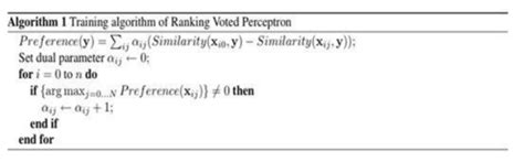 The Training Algorithm Of Ranking Voted Perceptron Download