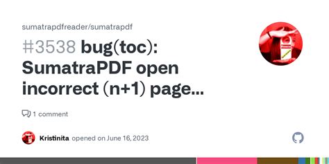 bug toc sumatrapdf open incorrect n 1 page when user clicks on table of contents items