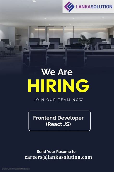 Sanduni Jayasinghe On Linkedin Hiring Frontenddeveloper Reactjs Itjobs Jobs2023 Hiring