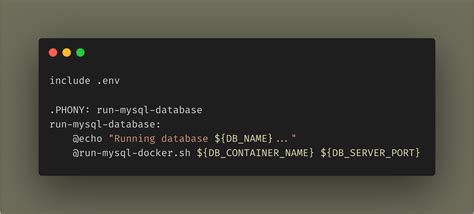 Makefile Include Env