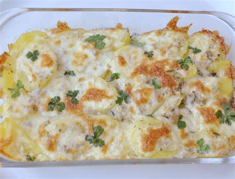 Potatoe Bake Cheesy Tuna Potato Bake Your Ultimate Menu Learn How To Bake Sweet Potatoes