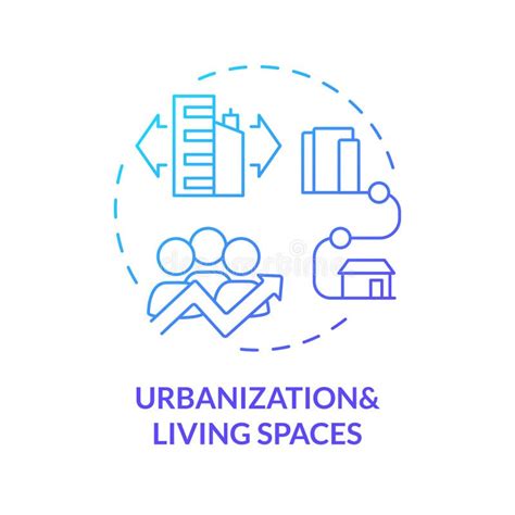 Thin Line Urbanization And Living Spaces Icon Concept Stock Vector