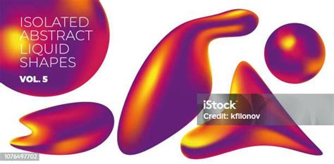 밝은 추상 벡터 도형 및 개체 웹 포장 포스터 광고 판 홀로그램 3d 배경 배경 광고 표지 안내 책자 콜라주 벽지 프레 젠 테이 션 액체 벡터 추상 모양 0명에 대한 스톡