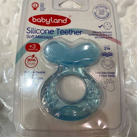 خرید و قیمت دندان گیر سیلیکونی و ماساژ دندان کودک بیبی لند کد 214 از