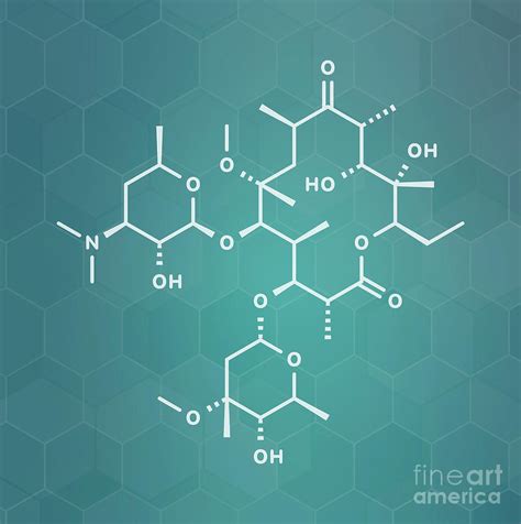 Clarithromycin Antibiotic Drug Photograph By Molekuul Science Photo Library Fine Art America