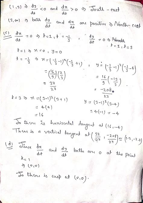 Solved 3 15 Points Consider The Curve With Parametric Equations X 1 Course Hero