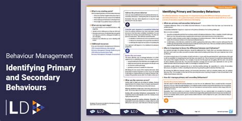 Identifying Primary And Secondary Behaviours Leaders