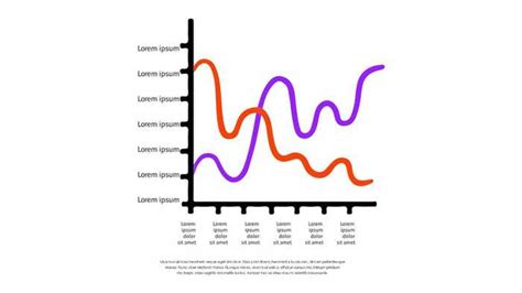 Line Graph With Different Colored Lines Powerpoint Template Free