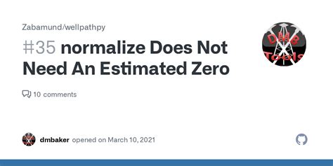 Normalize Does Not Need An Estimated Zero Issue 35 Zabamund