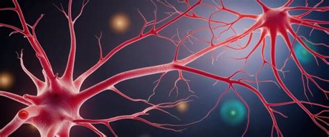 Neurons With Long Dendrites Connecting Illustrating Complex Neural