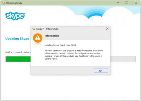 How To Fix Skype Installation Error Code 1638 Windospc