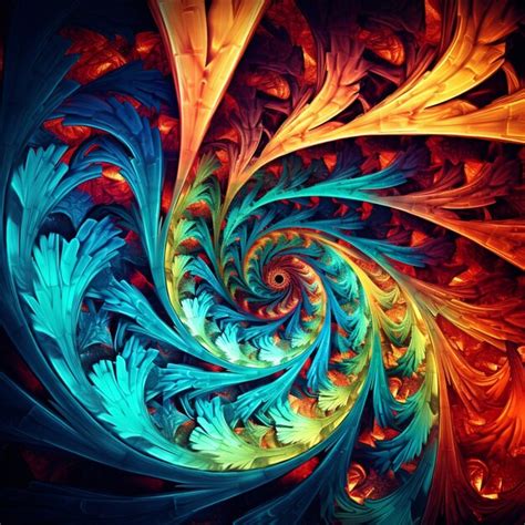 Premium Ai Image Mesmerizing Spiral Of Perfectly Mirrored Geometrical Shapes