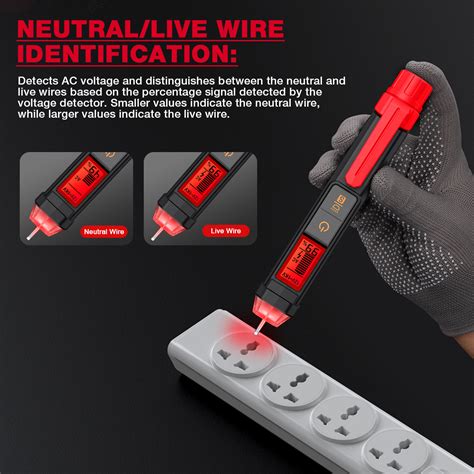 Habotest Ht103 Ac Voltage Tester 12~1000v Non Contact Voltage Detection High Sensitivity