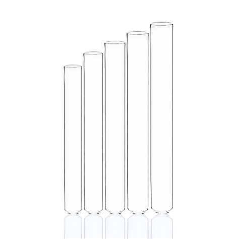 10개팩 유리 시험관 투명 유리 노동