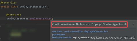 解决error Creating Bean With Name ‘xxx‘ Unsatisfied Dependency Expressed
