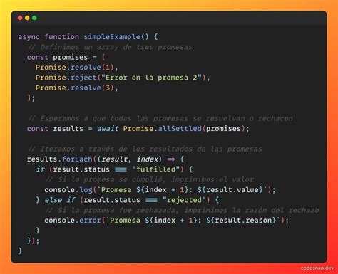 Control De Promesas En Javascript Promiseallsettled By Angel